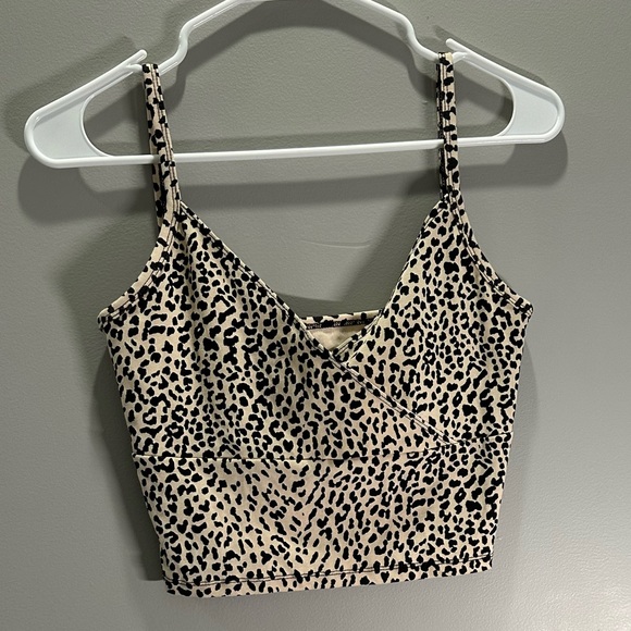 Tops | Leopard Print Crop Tank | Poshmark